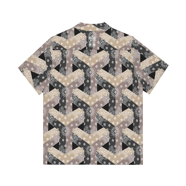 Breezy Excursion | TAN OG BEST Paisley GEO Go Hard Men's Hawaiian Shirt